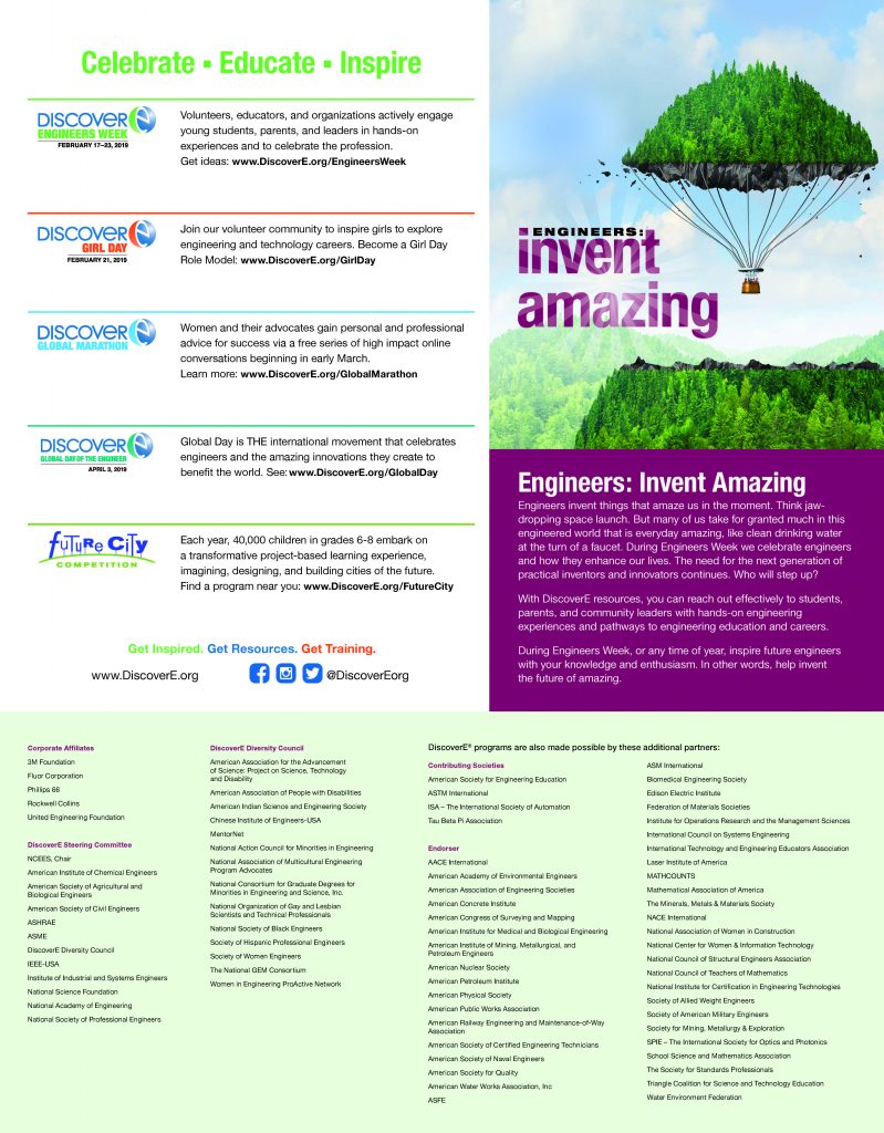 Engineering Week 2019 - February 17 - 23, 2019 - Mote & Associates